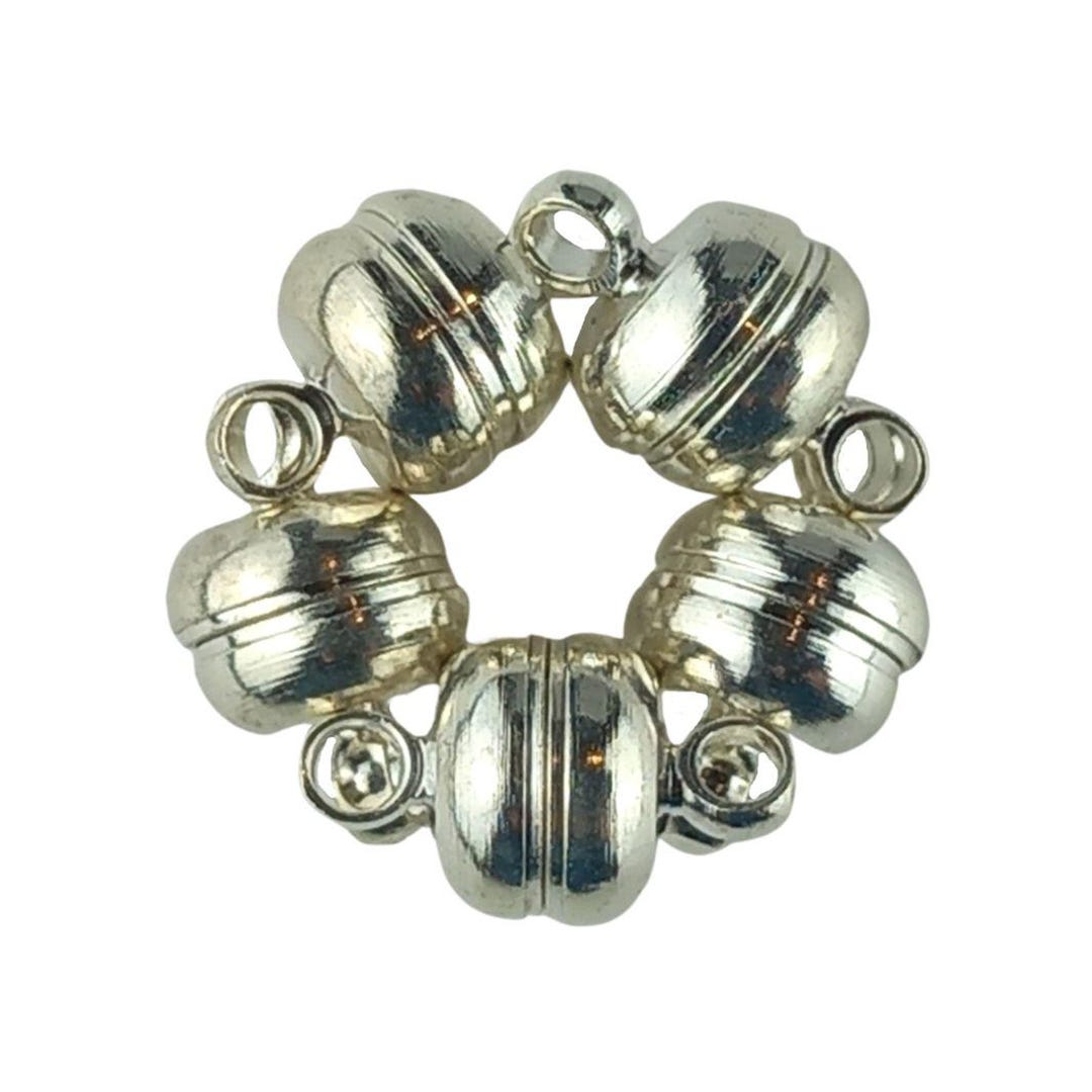 Magnetic Silver Plated Clasp Fastening, Pair of Easy to Use Fastenings ...