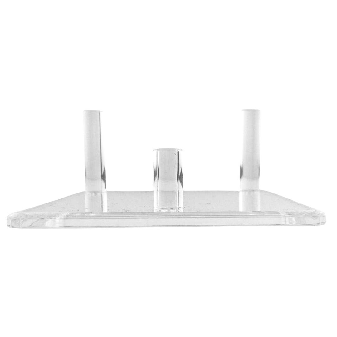 Acrylic Clear Plastic 3 Peg Display Stand Holder for Crystals and ...