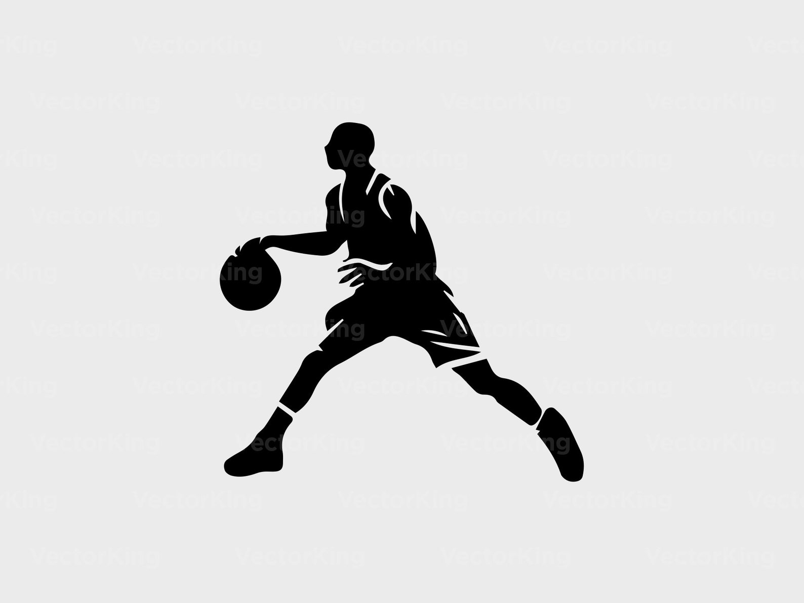 Basketball Player Original Vector Artwork, INSTANT DOWNLOAD, Sports ...