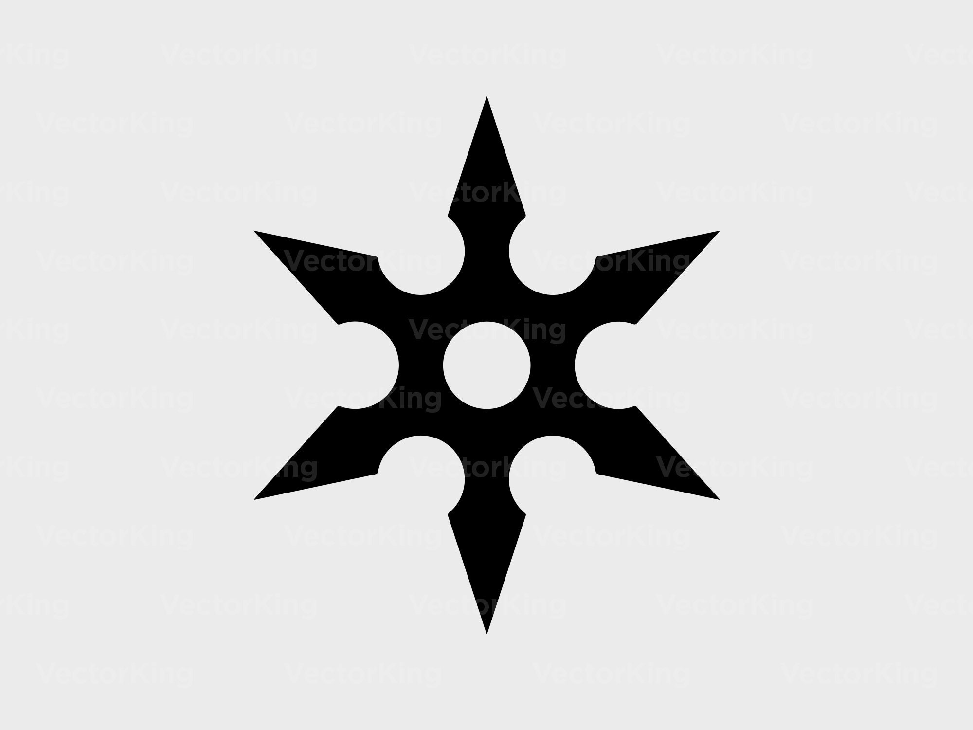 Throwing Star Original Vector Artwork, INSTANT DOWNLOAD, Ninja Shuriken ...