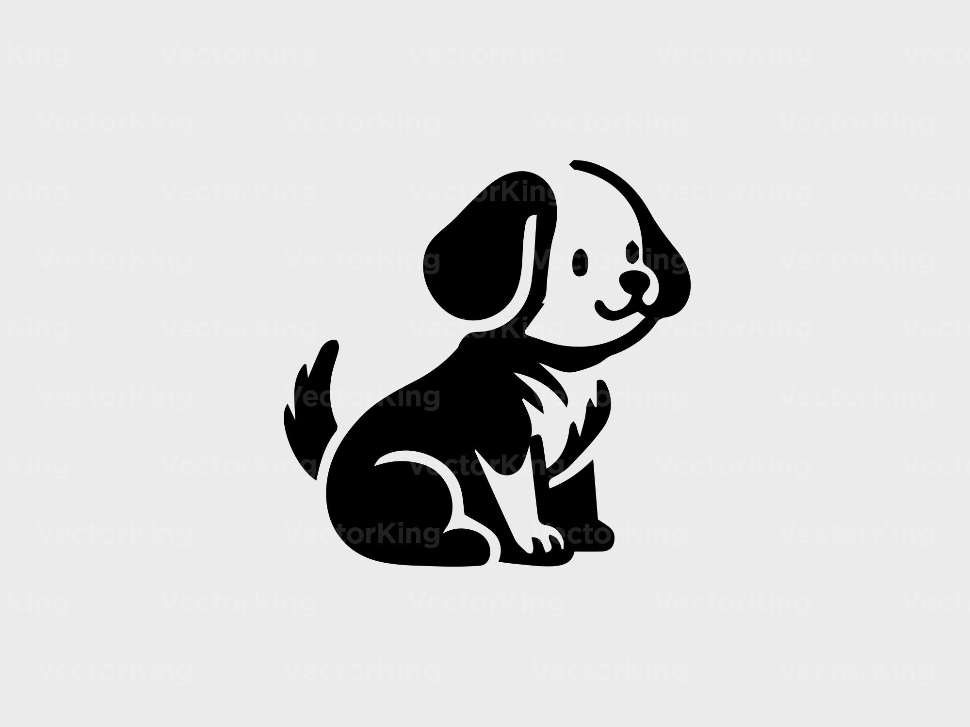Cute Dog Original Vector Artwork, INSTANT DOWNLOAD, Puppy Dog Cute ...
