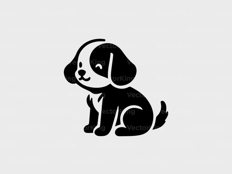 Cute Dog Original Vector Artwork, INSTANT DOWNLOAD, Puppy Dog Cute ...