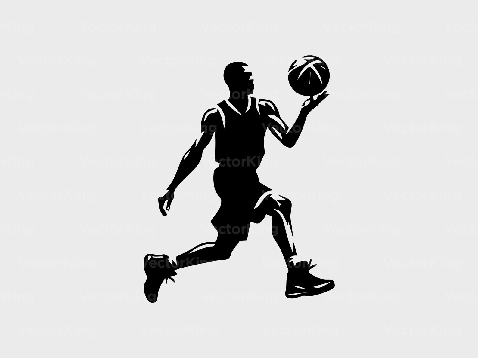 Basketball Player Original Vector Artwork, INSTANT DOWNLOAD, Sports ...