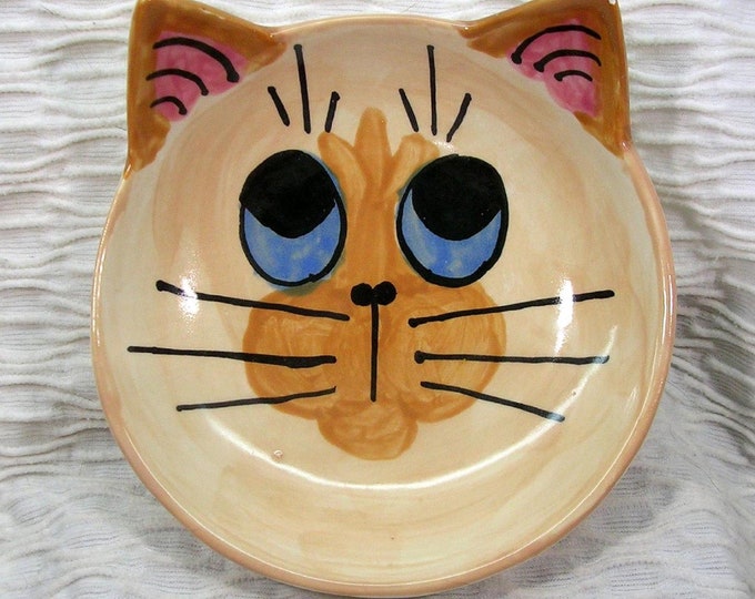 Flame Point Himalayan Siamese Pottery Bowl, Spoon Rest, Clay Dish ...