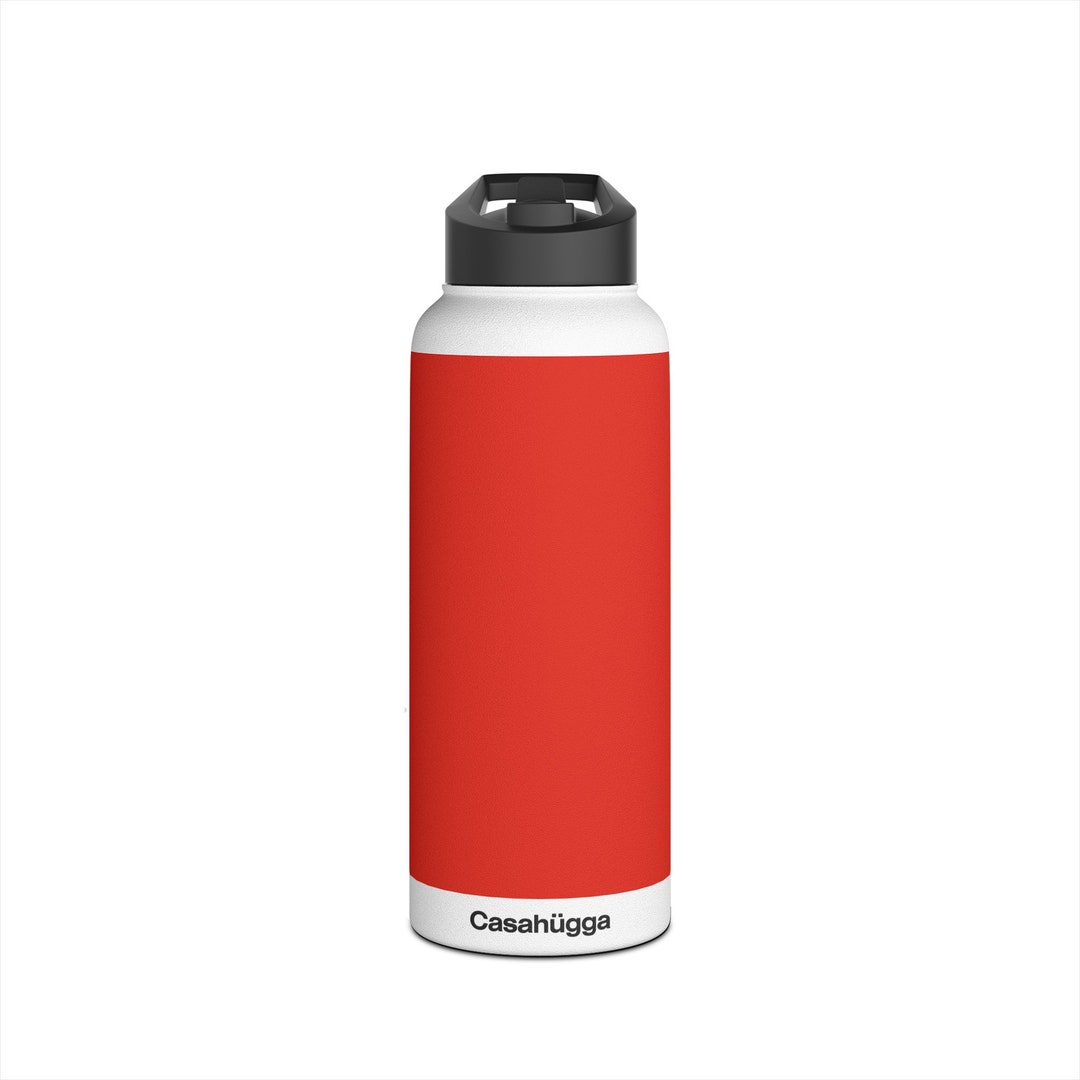 Red Stainless Steel Water Bottle, Standard Lid, 32oz, Gym - Etsy