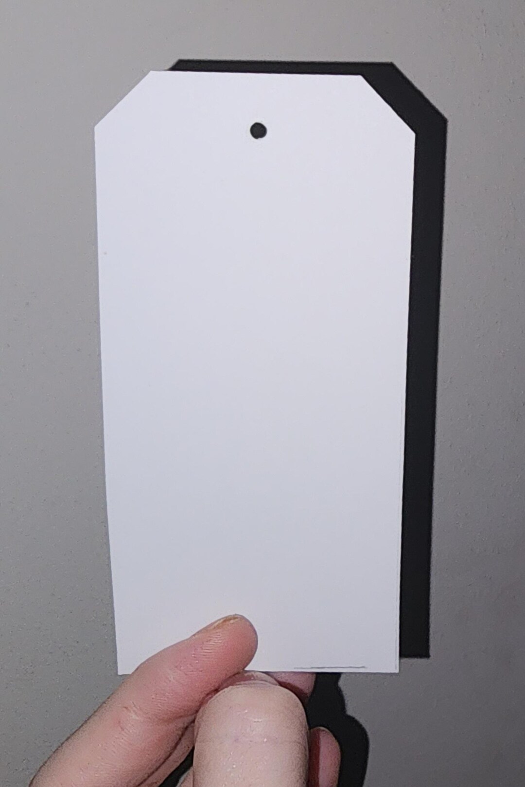 20 Blank White Tags on Heavy Cardstock 120lb Cover (325 GSM) With or ...