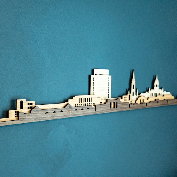 Wooden Campus Print - Etsy