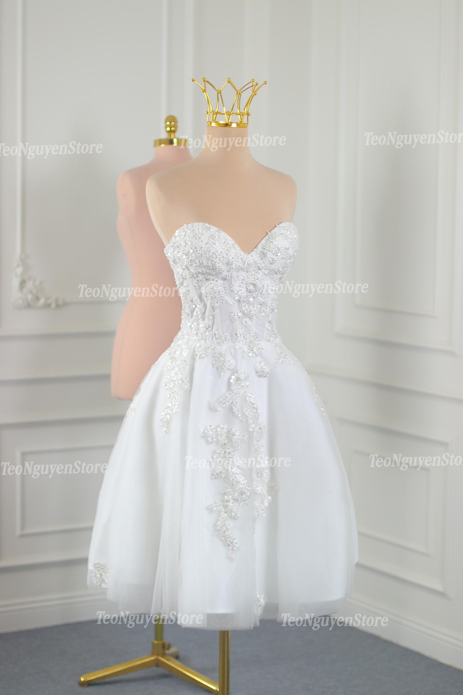 Mini Reception Dress. Short Wedding Dress. Mini Aline Wedding Dress ...