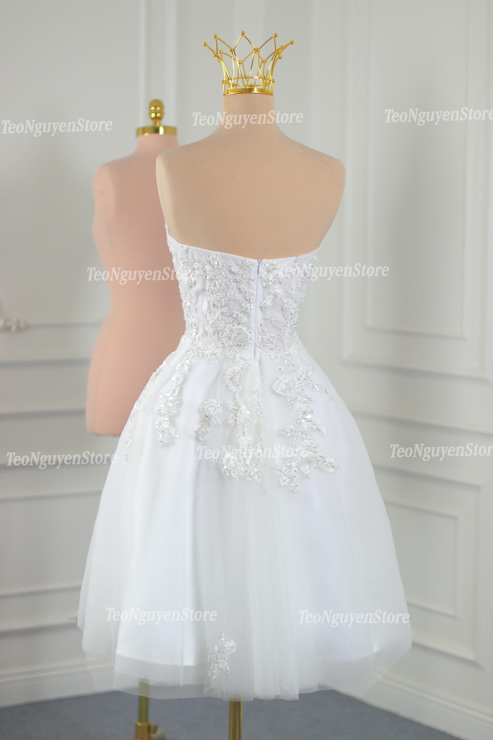 Mini Reception Dress. Short Wedding Dress. Mini Aline Wedding Dress ...