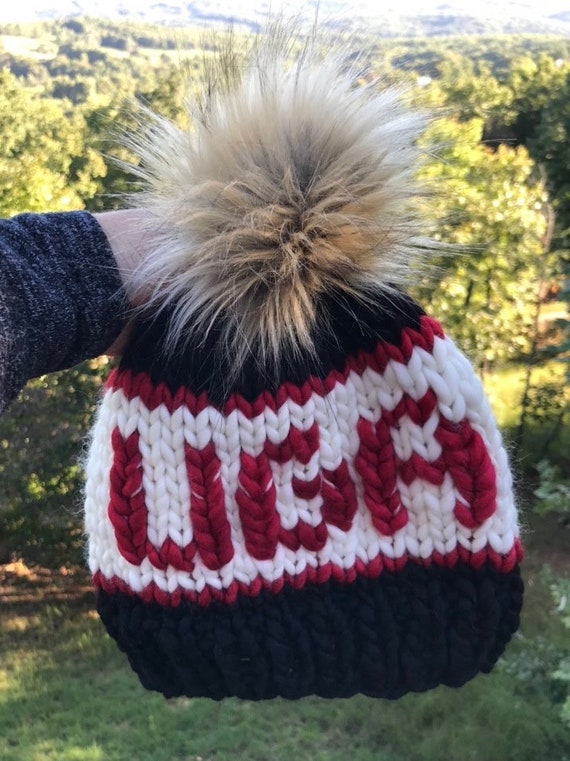 Georgia Bulldogs Beanie College Knit Beanie Knitted Womens - Etsy