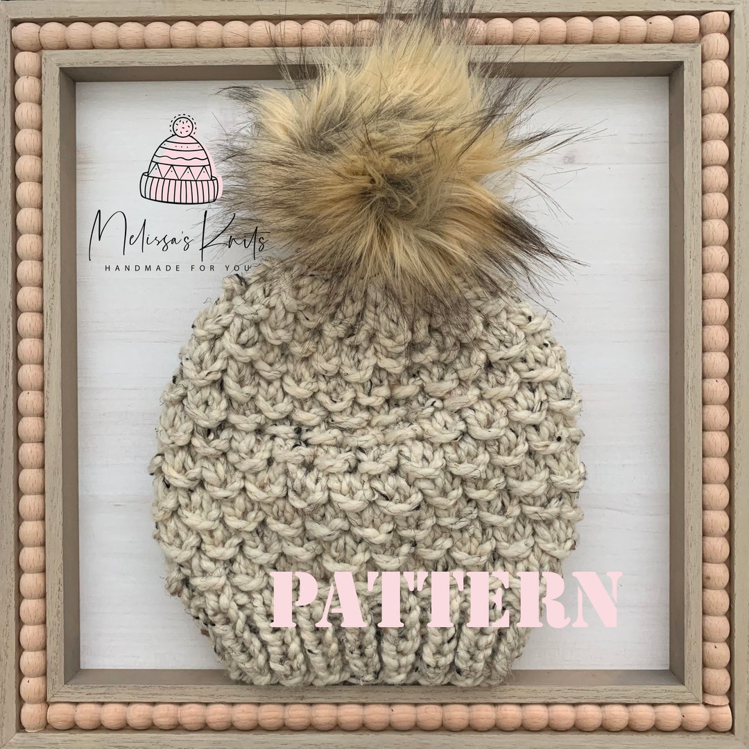 Glynn Beanie Knitting Pattern: Chunky Textured Hat (PDF Pattern) - Etsy