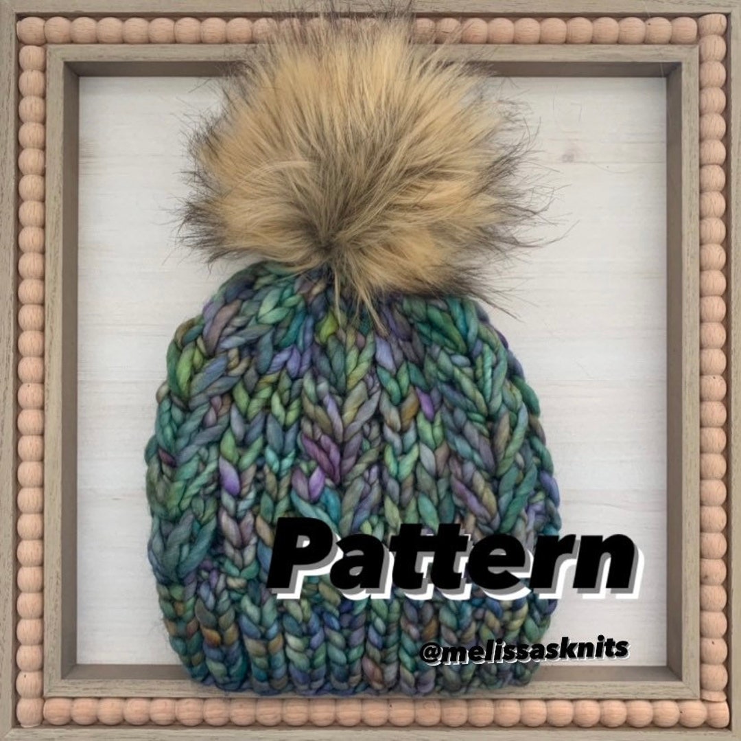 The Torrey Toque Pattern, Knitted Hat Pattern, Knitting Pattern, Chunky ...