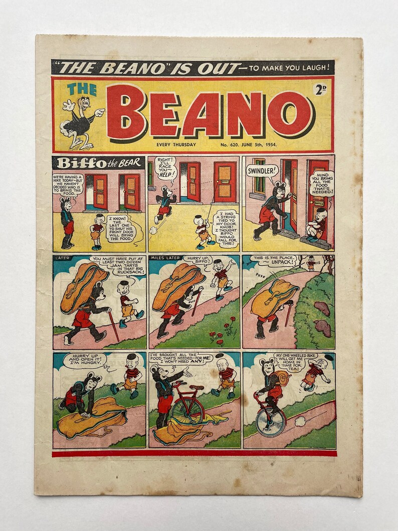The Beano Comic No. 620 June 3rd 4th 5th 6th 7th 8th 9th 1954, 70th ...