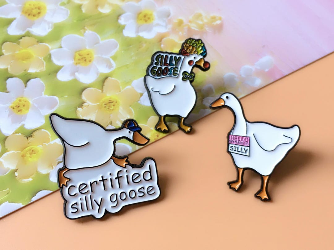 Funny Goose Enamel Pin Cute Animal Badge Pin Lapel Pin Collar Pin ...