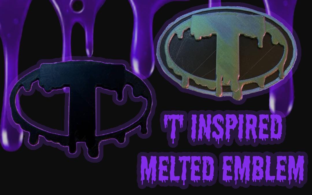 Toyota 'inspired' Melted Emblem Japanese Car Badge Replacement Badge ...