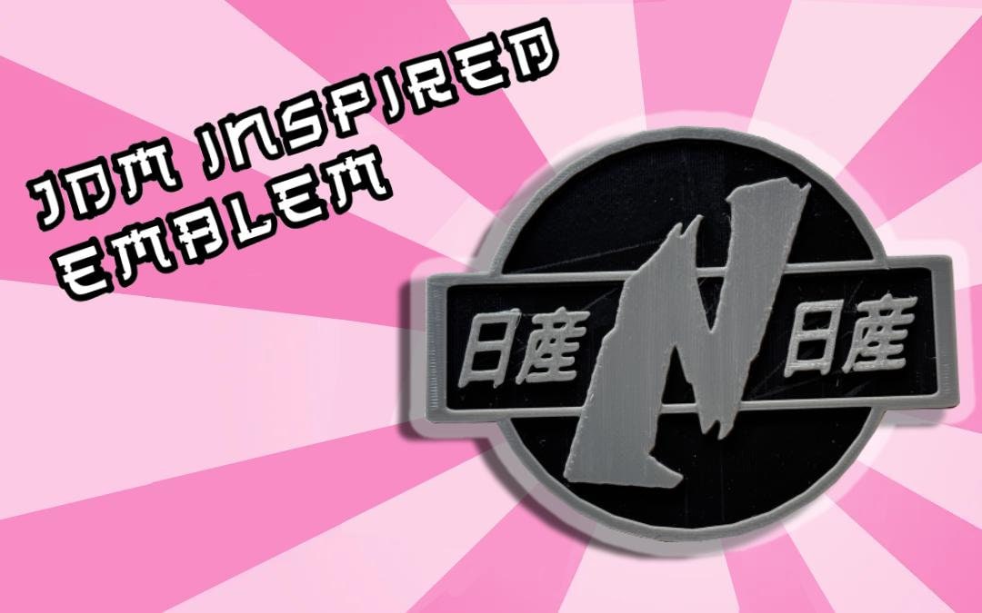 JDM Inspired 'N' Emblem - Japanese Car Badge - Custom 3D Printed - Etsy