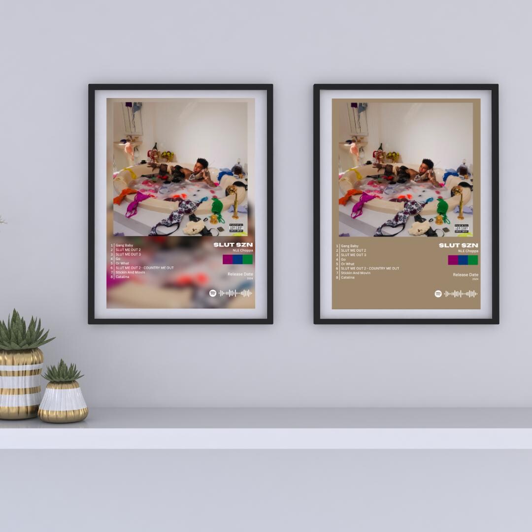 Slut SZN • NLE Choppa Album Poster - Set of Two, Rap - Etsy