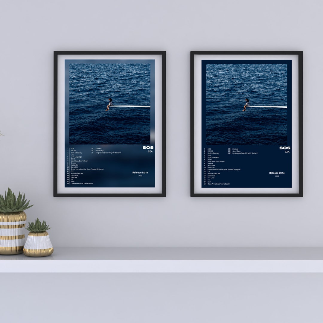 SOS• SZA Album Poster - Set of Two, R&B , Popular, High Quality - Etsy