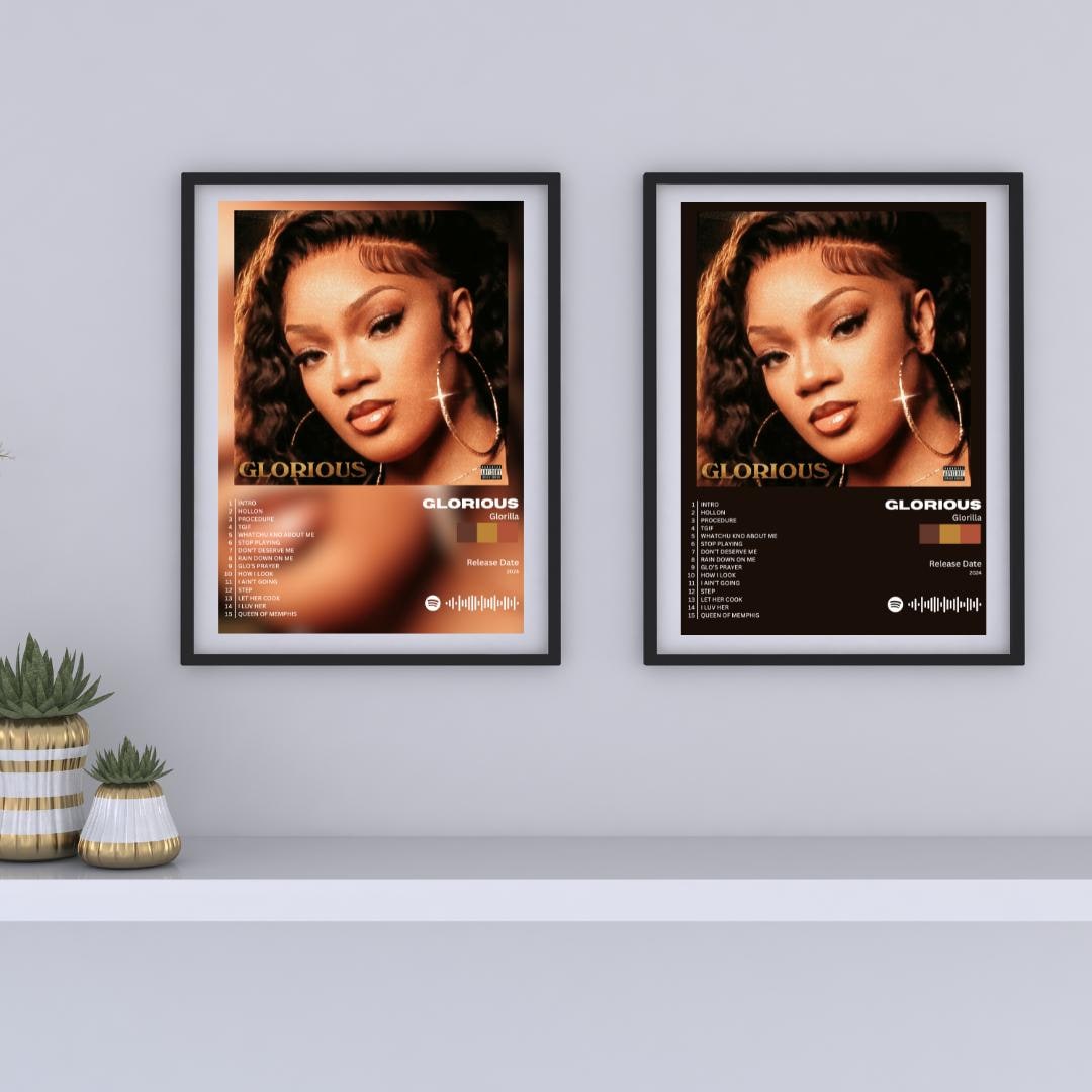 Glorious • Glorilla Album Poster - Set of Two, Rap, Hip-hop - Etsy
