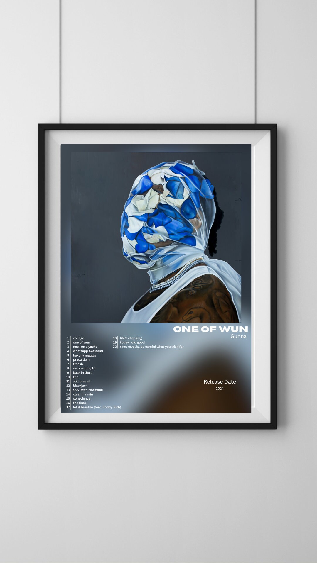 One of Wun • Gunna Album Poster - Set of Two, Rap, Hip-hop - Etsy