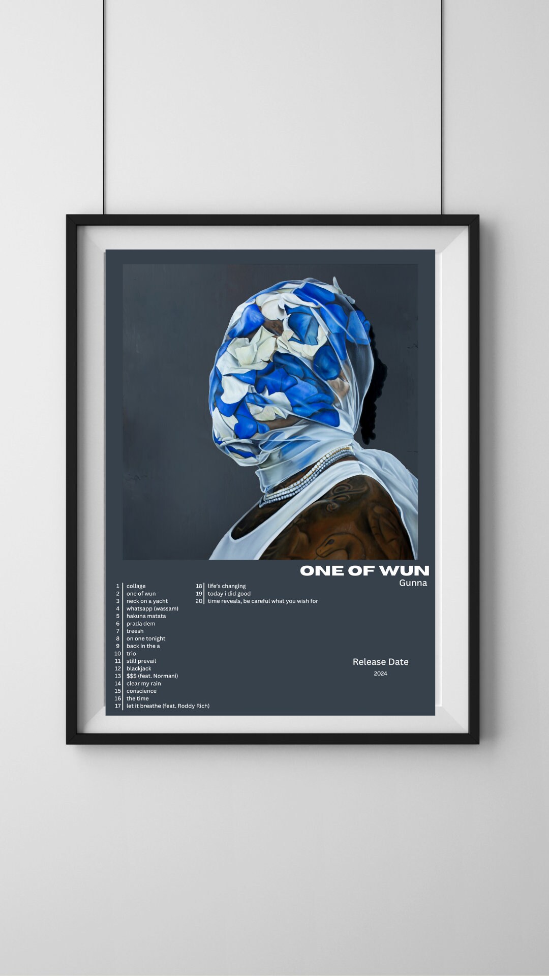 One of Wun • Gunna Album Poster - Set of Two, Rap, Hip-hop - Etsy