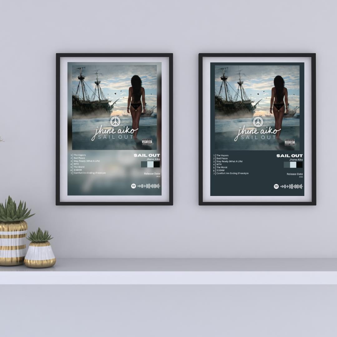Sail Out • Jhene Aiko Album Poster - Set of Two, Rnb, Hip-hop - Etsy