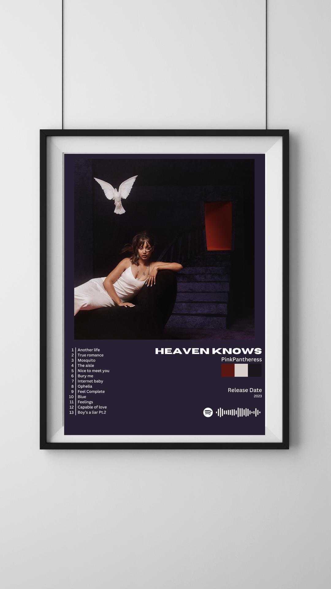 Heaven Knows • Pinkpantheress Album Poster - Set of Two, Indie, Pop - Etsy