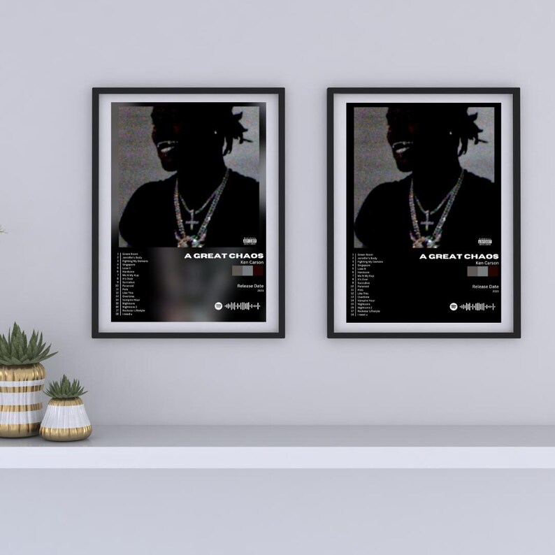 A Great Chaos • Ken Carson Album Poster - Set of Two, Rap, Hip-hop - Etsy