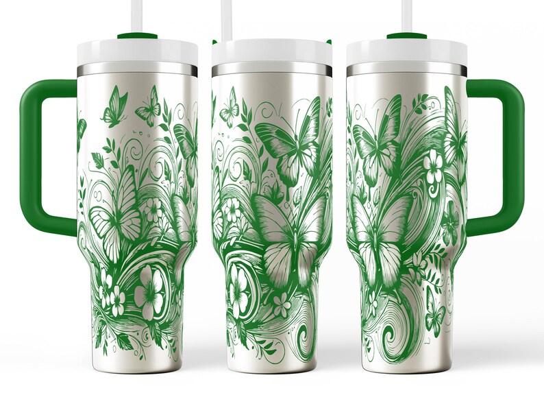 Butterfly Floral 40 Oz Tumbler Wrap |SVG, PNG, JPG| Instant Download - Etsy