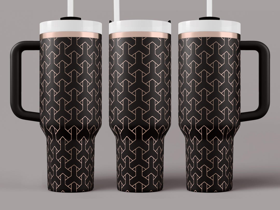Geometric Tumbler Wrap Laser SVG: Seamless Y-shape Pattern (digital ...