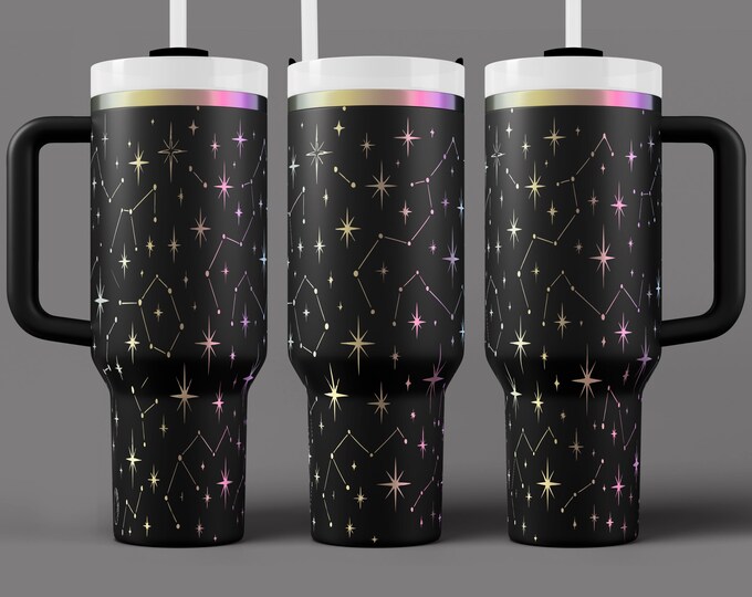 30 or 40 Oz Star | Constellation Print | Galaxy | Engraved Stanley ...
