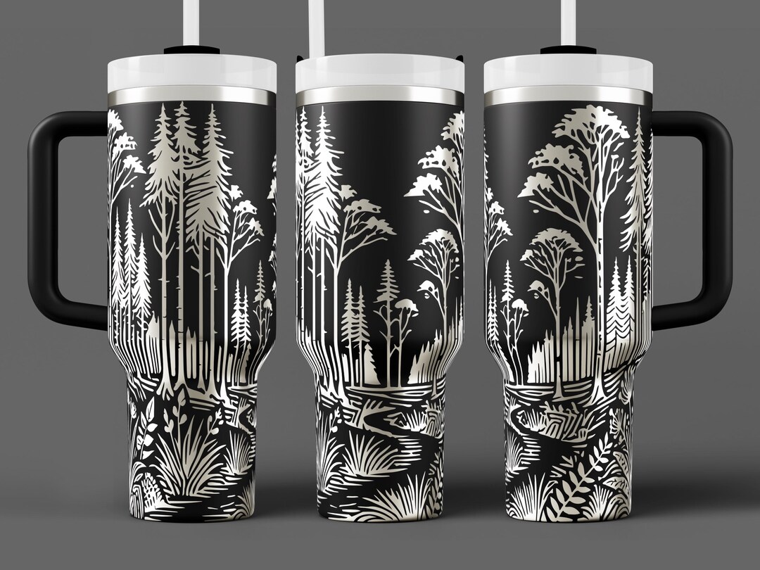 Forest 40 Oz Tumbler Wrap | Seamless SVG, PNG, JPG | Instant Download ...