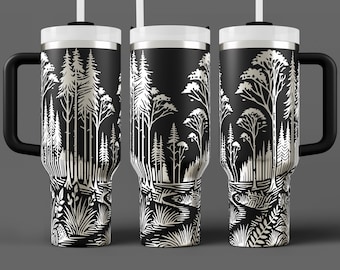 Forest 40 Oz Tumbler Wrap | Seamless SVG, PNG, JPG | Instant Download ...