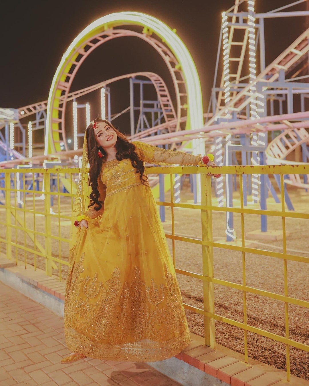 Beautiful Hand Made Yellow Haldi Dress Mehendi Dress Rasam Dress for ...