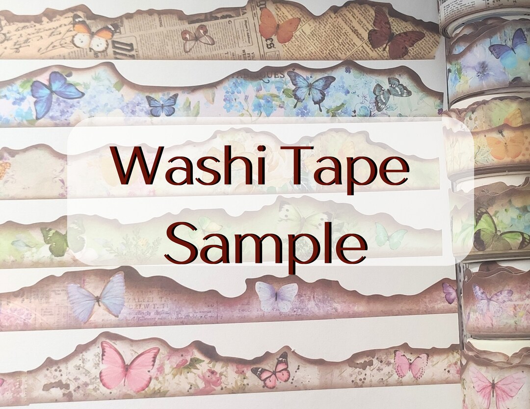 Washi Tape Samples, Vintage Butterflies Washi Tape Samples ...