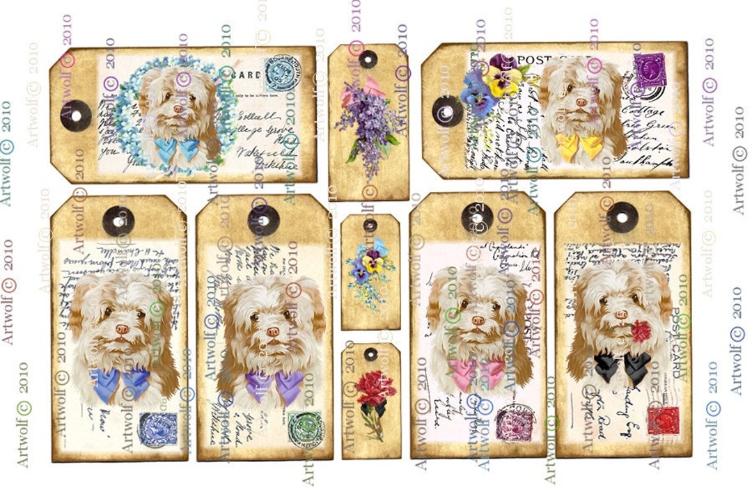 Cockapoo Dogs Gift TAGS Cockapoo Puppy Lapso Apso Poodle Tibetan ...