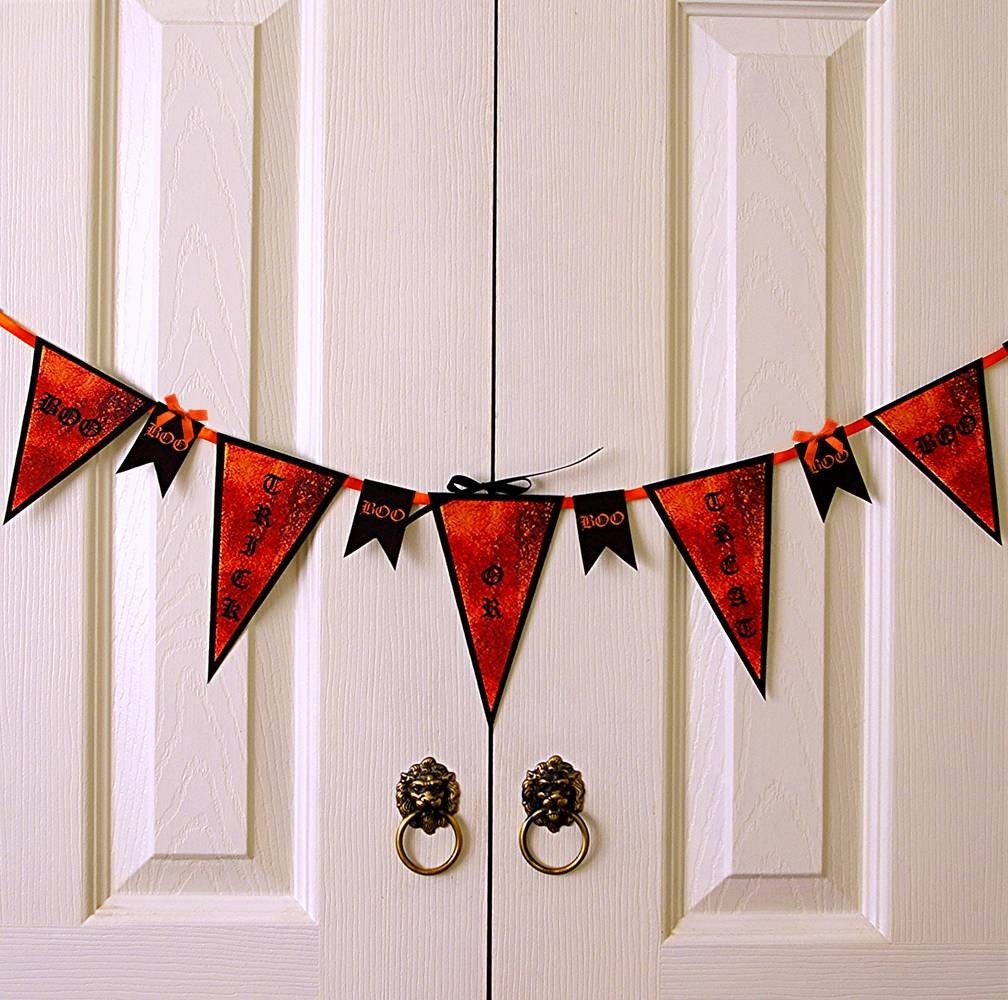 HALLOWEEEN DIGITAL BANNER Printable Black Orange Vintage - Etsy