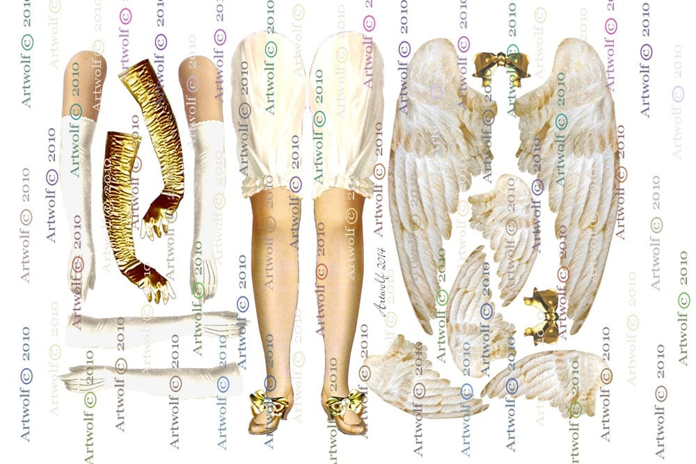 CHRISTMAS A ANGEL Paper Doll Altered Art Easter Ballerina Digital Angel ...
