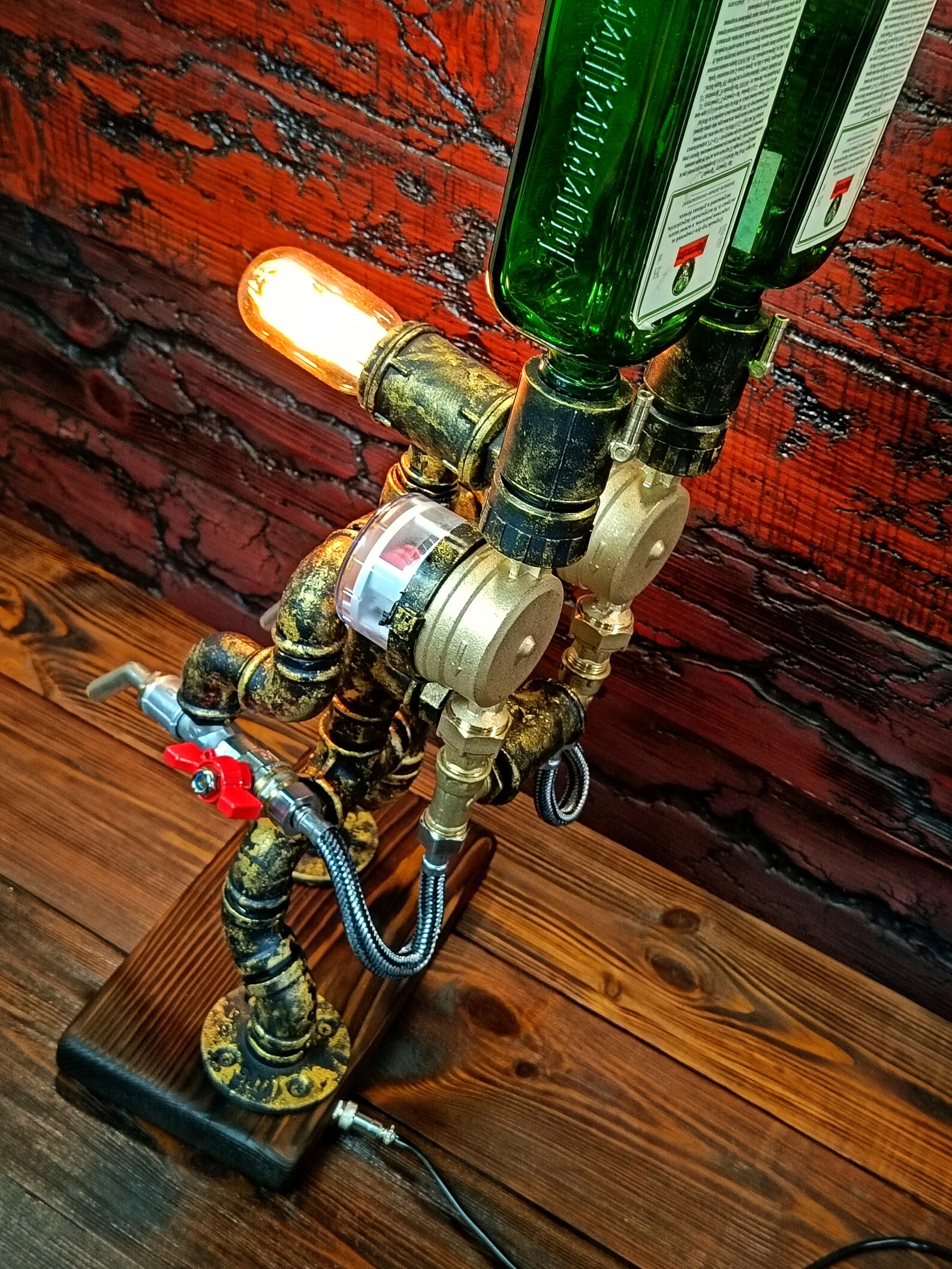 Alcohol Dispenser Tap igniter With Two Counters Mini Bar - Etsy