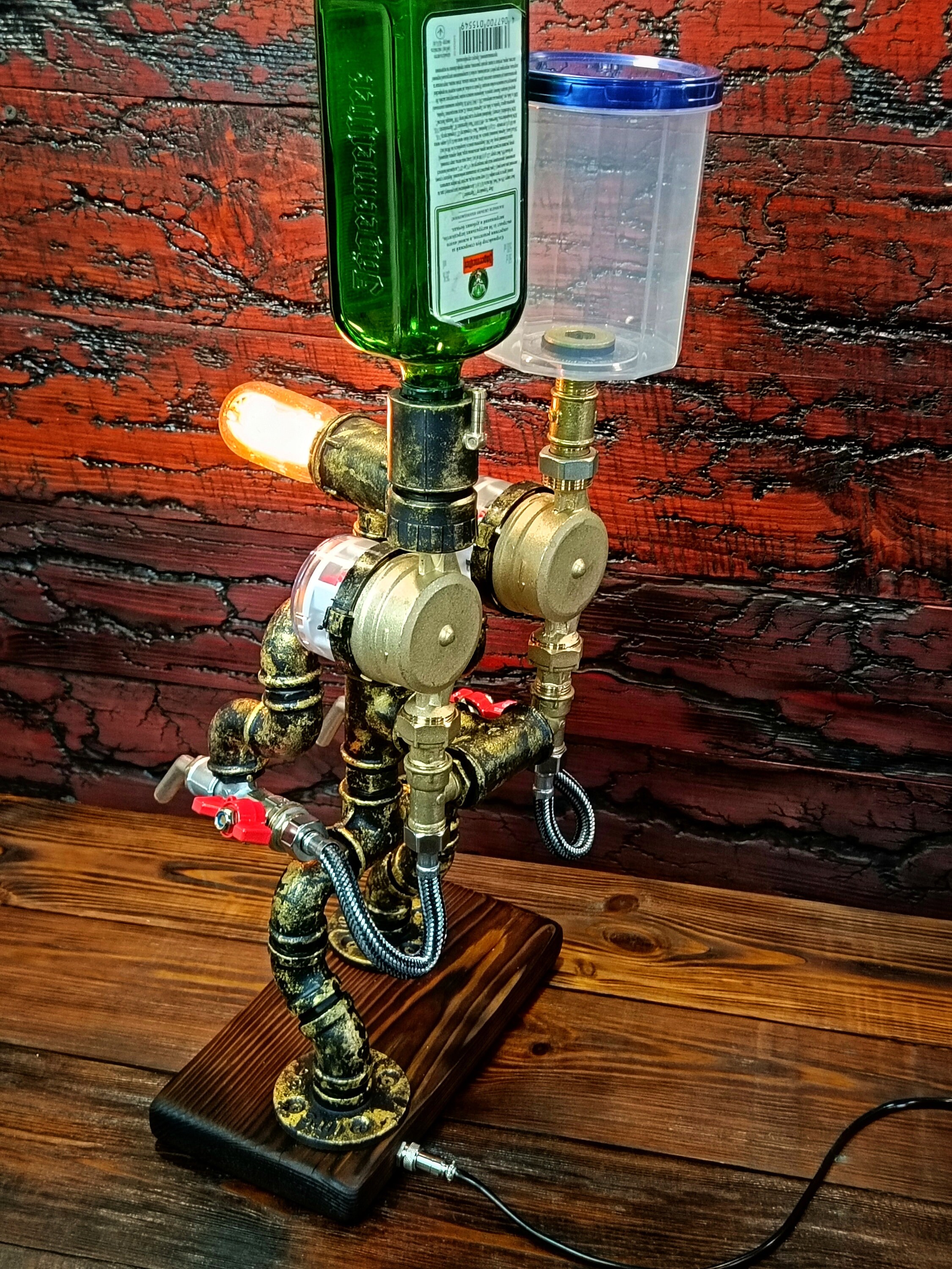 Alcohol Dispenser Tap igniter With Two Counters Mini Bar - Etsy