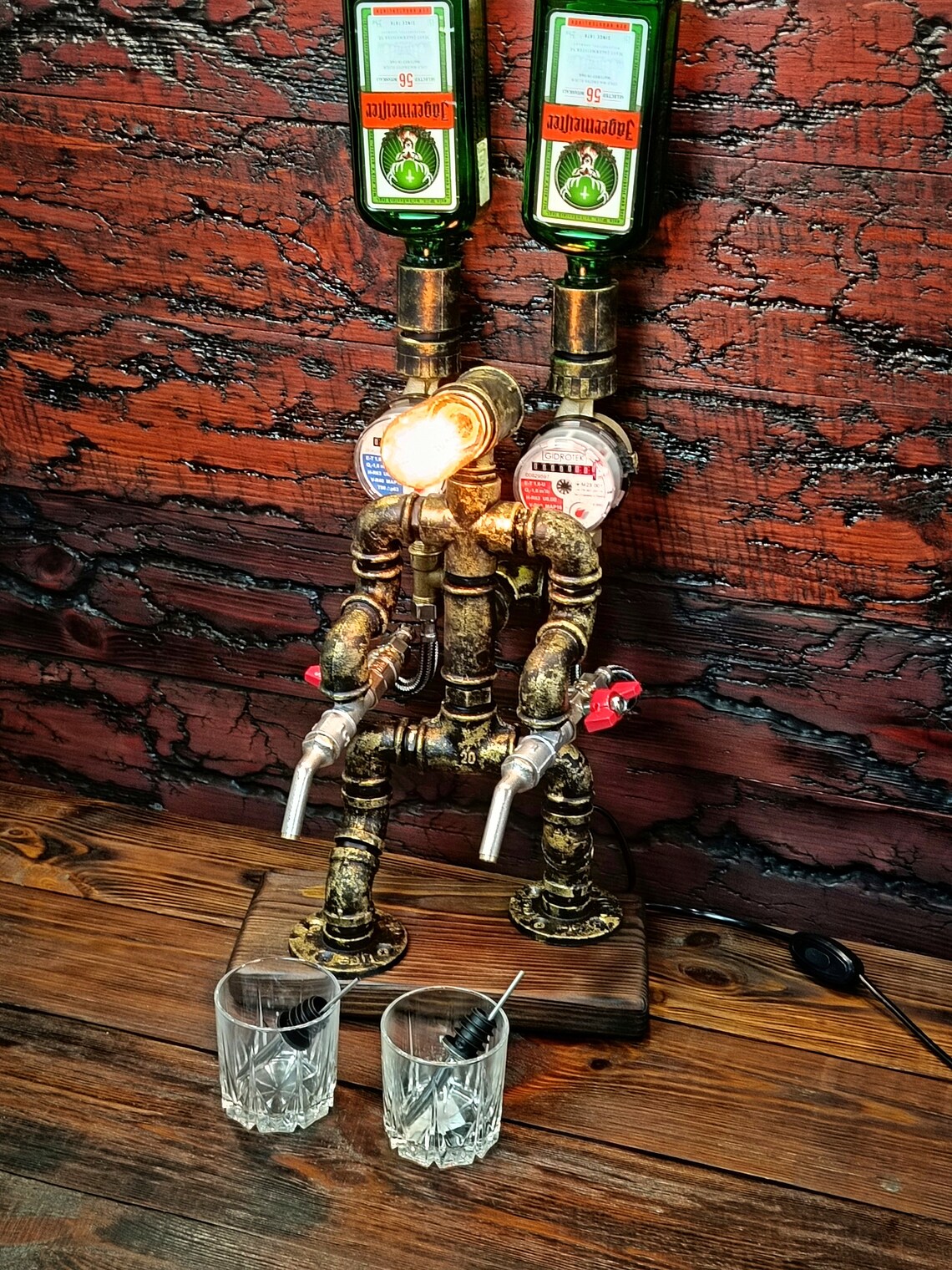 Alcohol Dispenser Tap igniter With Two Counters Mini Bar - Etsy