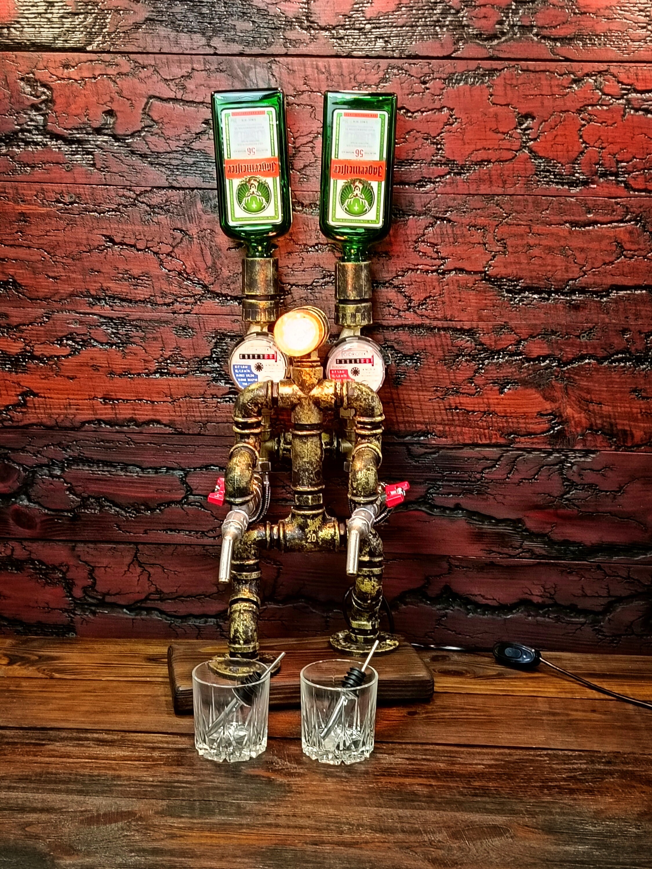 Alcohol Dispenser Tap igniter With Two Counters Mini Bar - Etsy