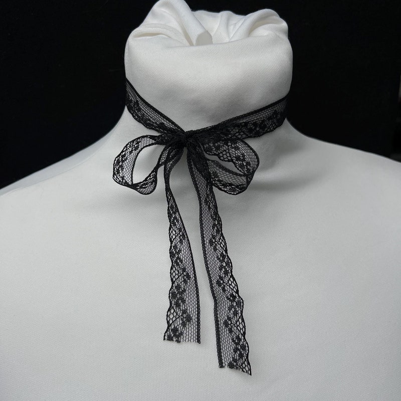 Black Lace Choker - Etsy