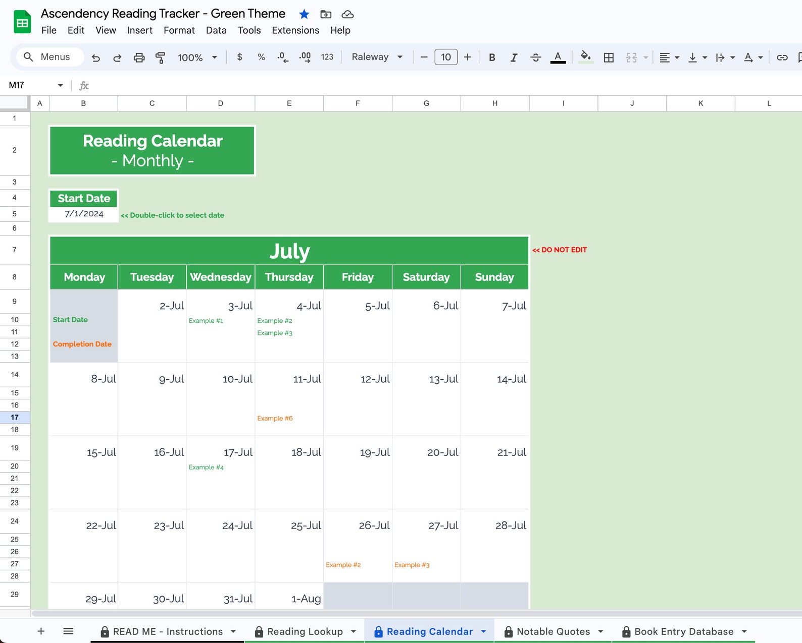 Premium Reading & Book Tracker MULTI-COLOR With Automated Calendar ...