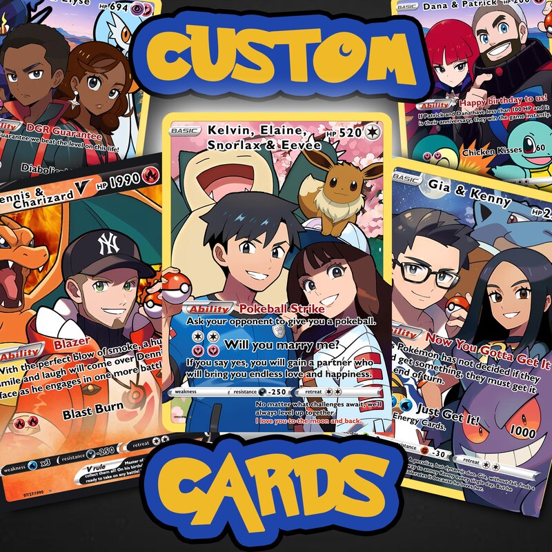 Custom pokemoncard - Etsy Italia