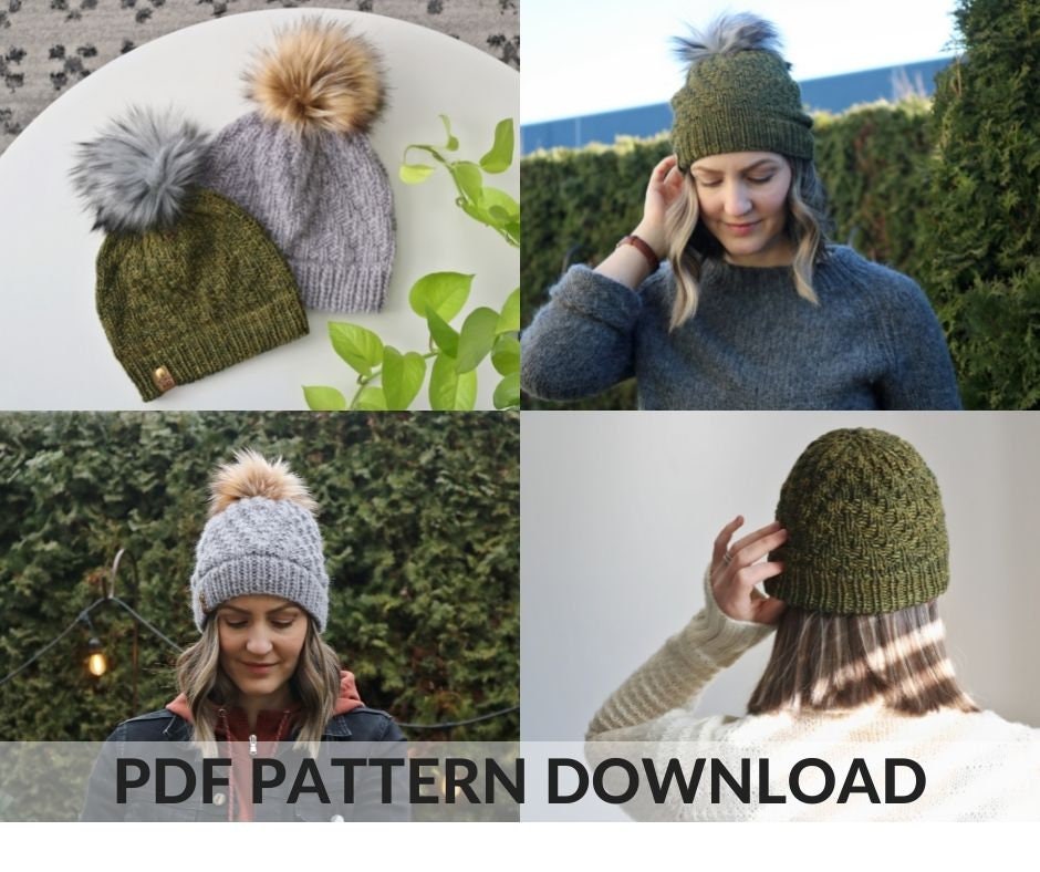 Knitting Pattern Spruce Grouse Hat PDF Pattern Only - Etsy Canada