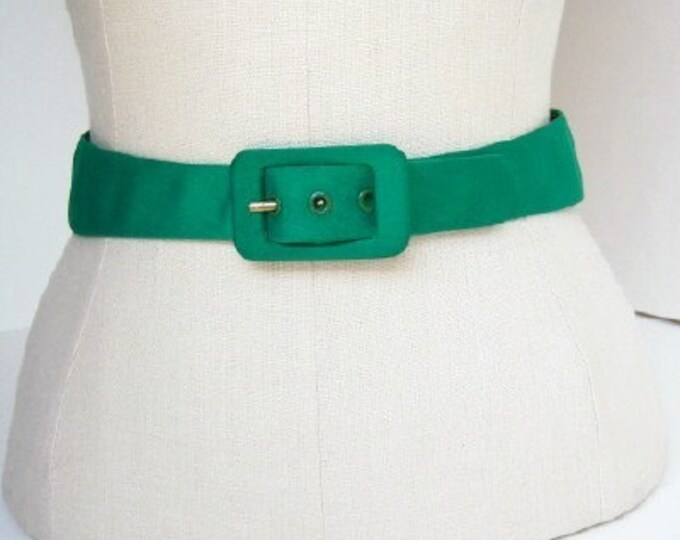 Emerald Green Silk GARAY Designer Belt Vinatge - Etsy