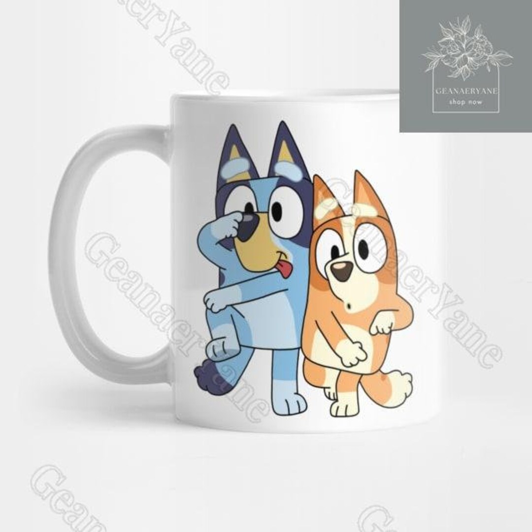 Bluey Ceramic Mug, Bluey and Bingo Ceramic Mug, Bluey Coffee Mug, Bluey ...
