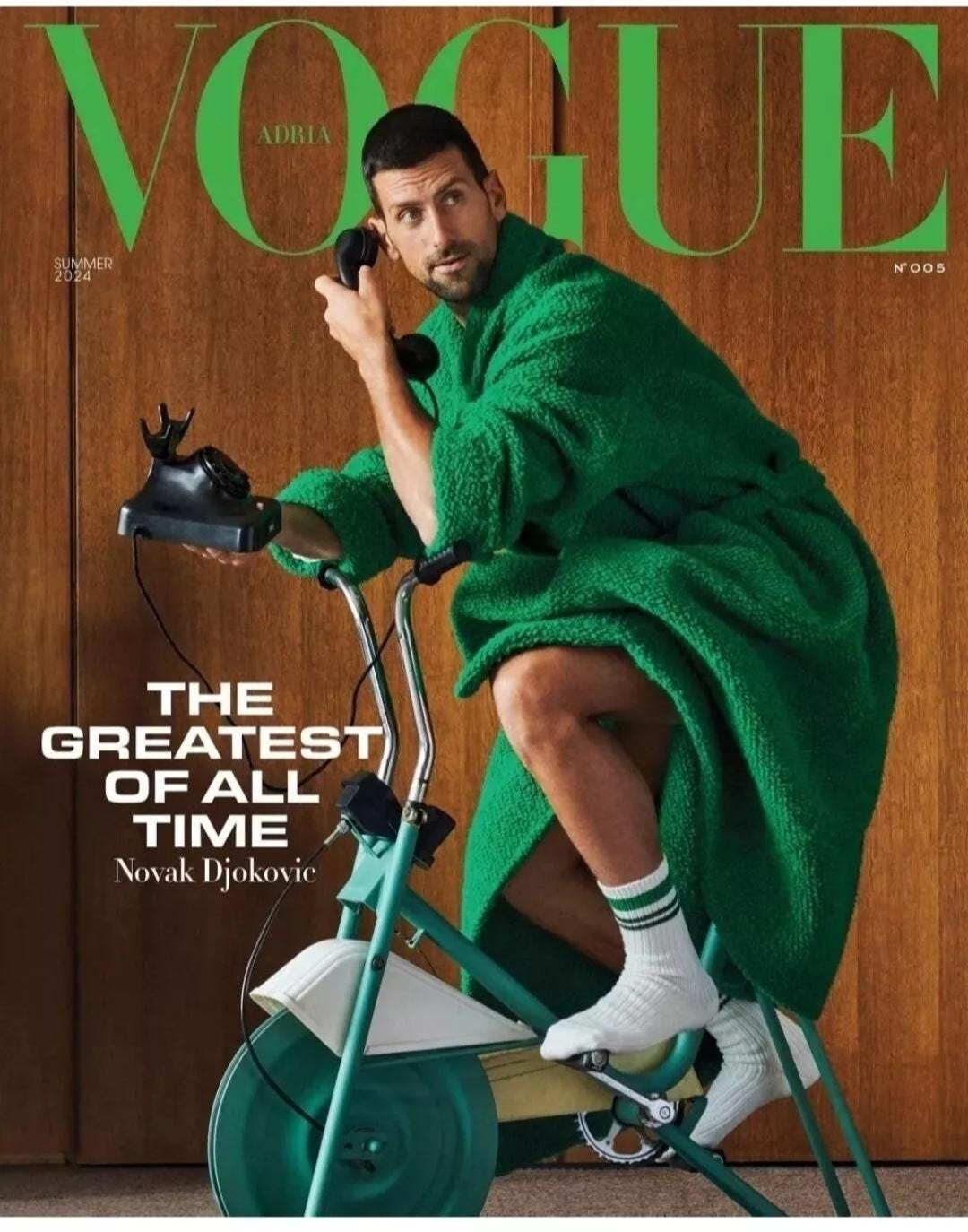 VOGUE Adria Summer Cover Novak Djokovic 2024. Magazine is New - Etsy
