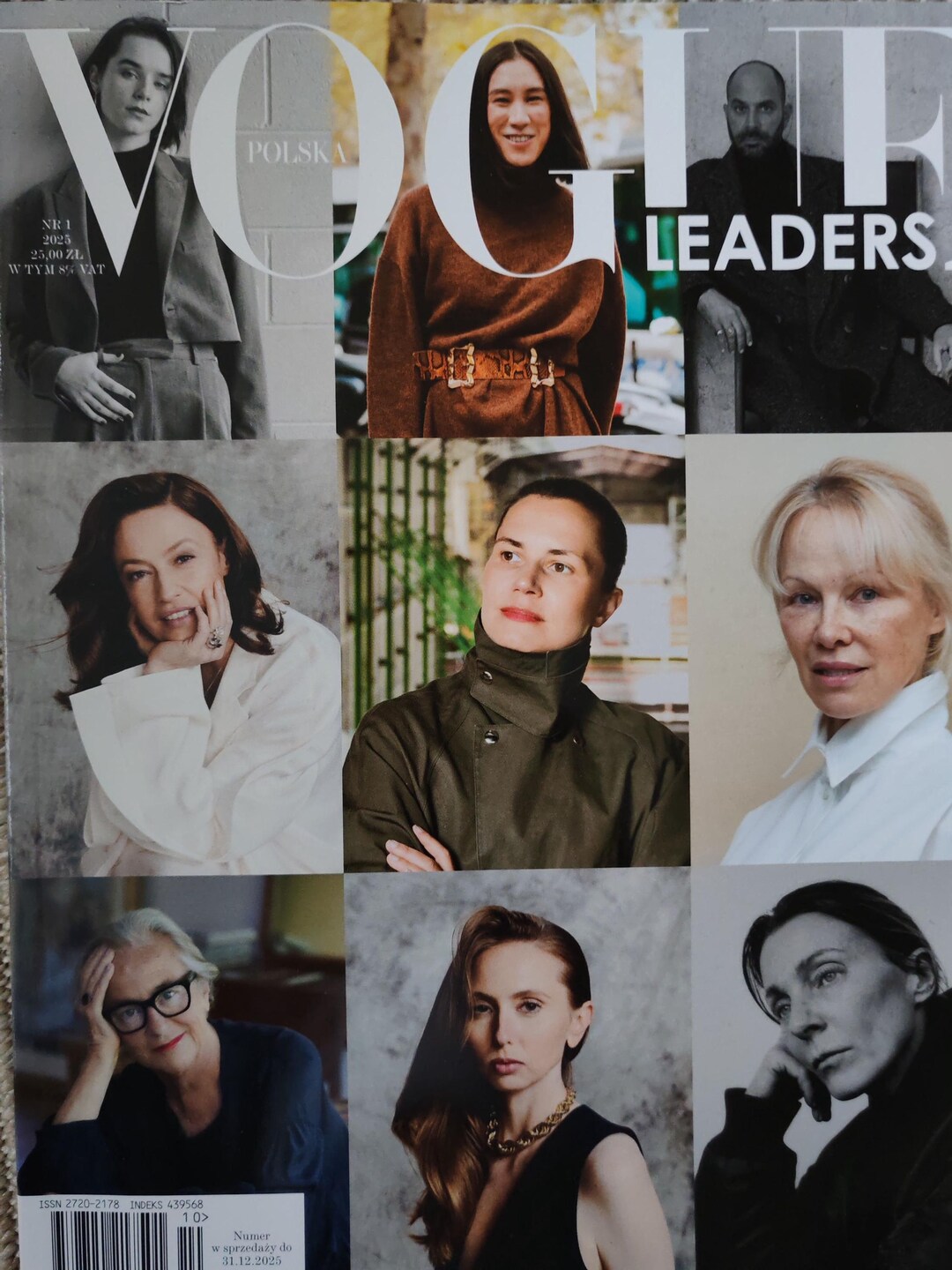 VOGUE Leaders Poland 2025. Cover Pamela Anderson, Emma Hakansson, Eva ...